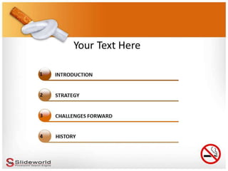 Smoking PowerPoint Templates - SlideWorld | PPTX