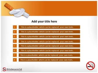 Smoking PowerPoint Templates - SlideWorld | PPTX