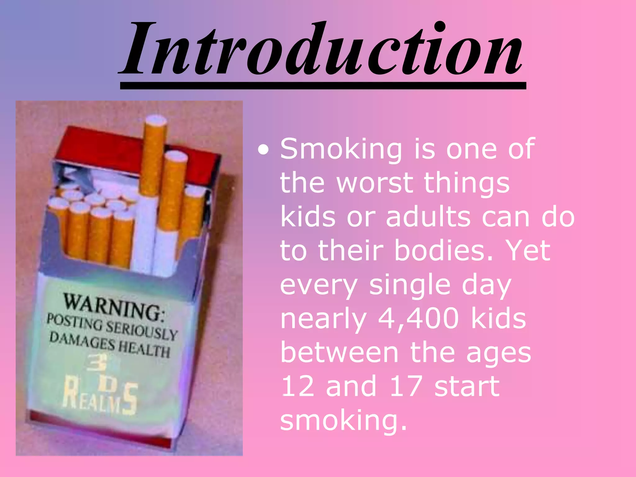 smoking ppt.ppt | Illegal Drugs, Tobacco, eCigarettes, Vaping, Alcohol ...