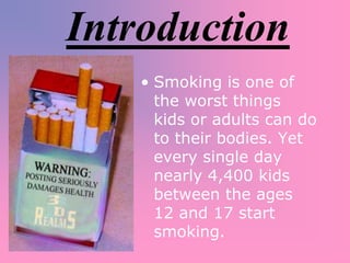 smoking ppt.ppt | Illegal Drugs, Tobacco, eCigarettes, Vaping, Alcohol ...