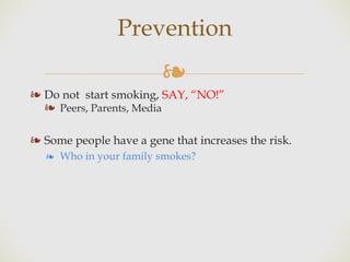 Smoking presentation | PPTX