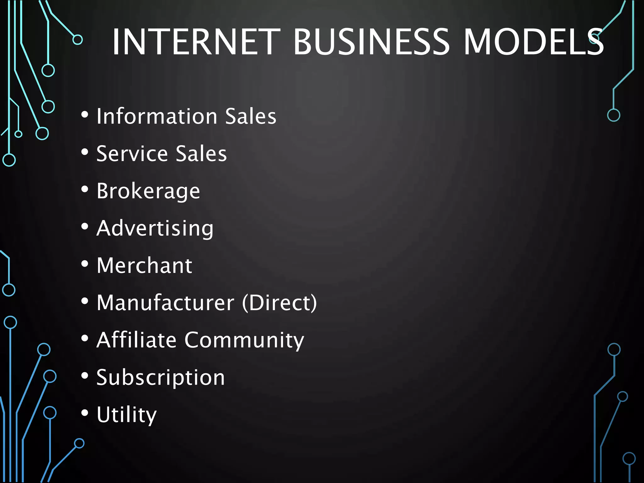 New Business Models & Strategies for Internet Economy strategic ...
