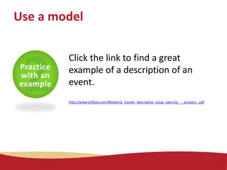 Describing an Event | PPTX