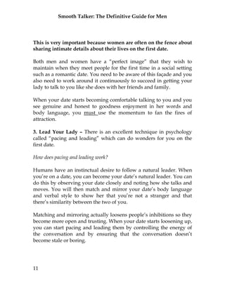 Smooth Talker The Definitive Guide for Men | PDF