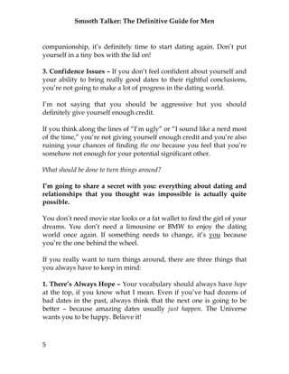 Smooth Talker The Definitive Guide for Men | PDF