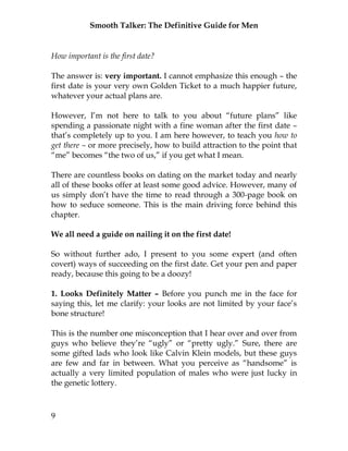 Smooth Talker The Definitive Guide for Men | PDF