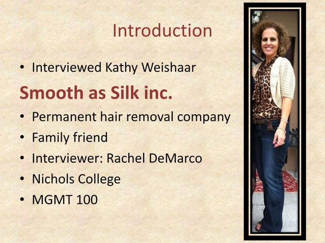 Smooth as silk interview- Rachel DeMarco | PPT