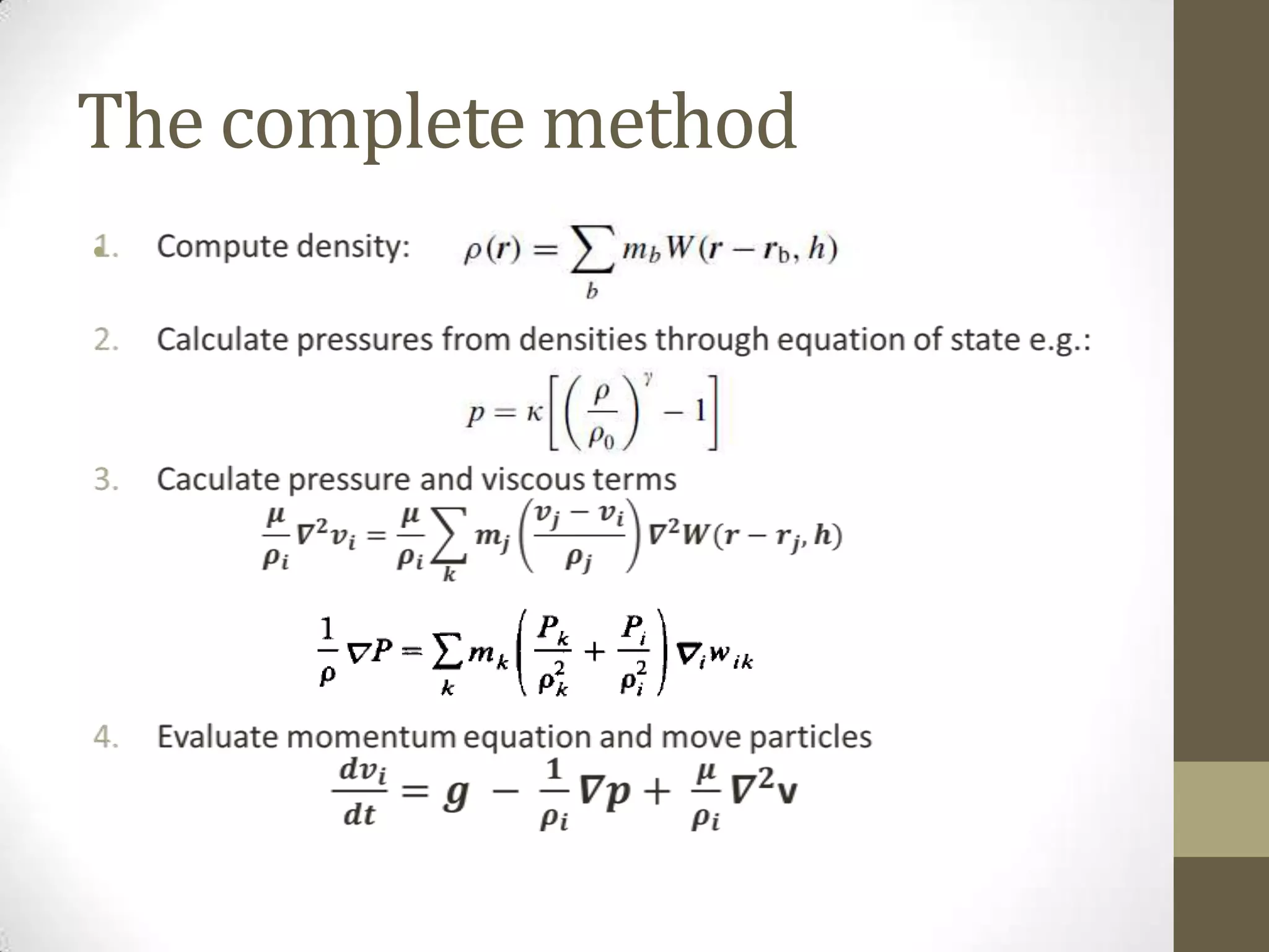 Smoothed particle hydrodynamics | PPTX