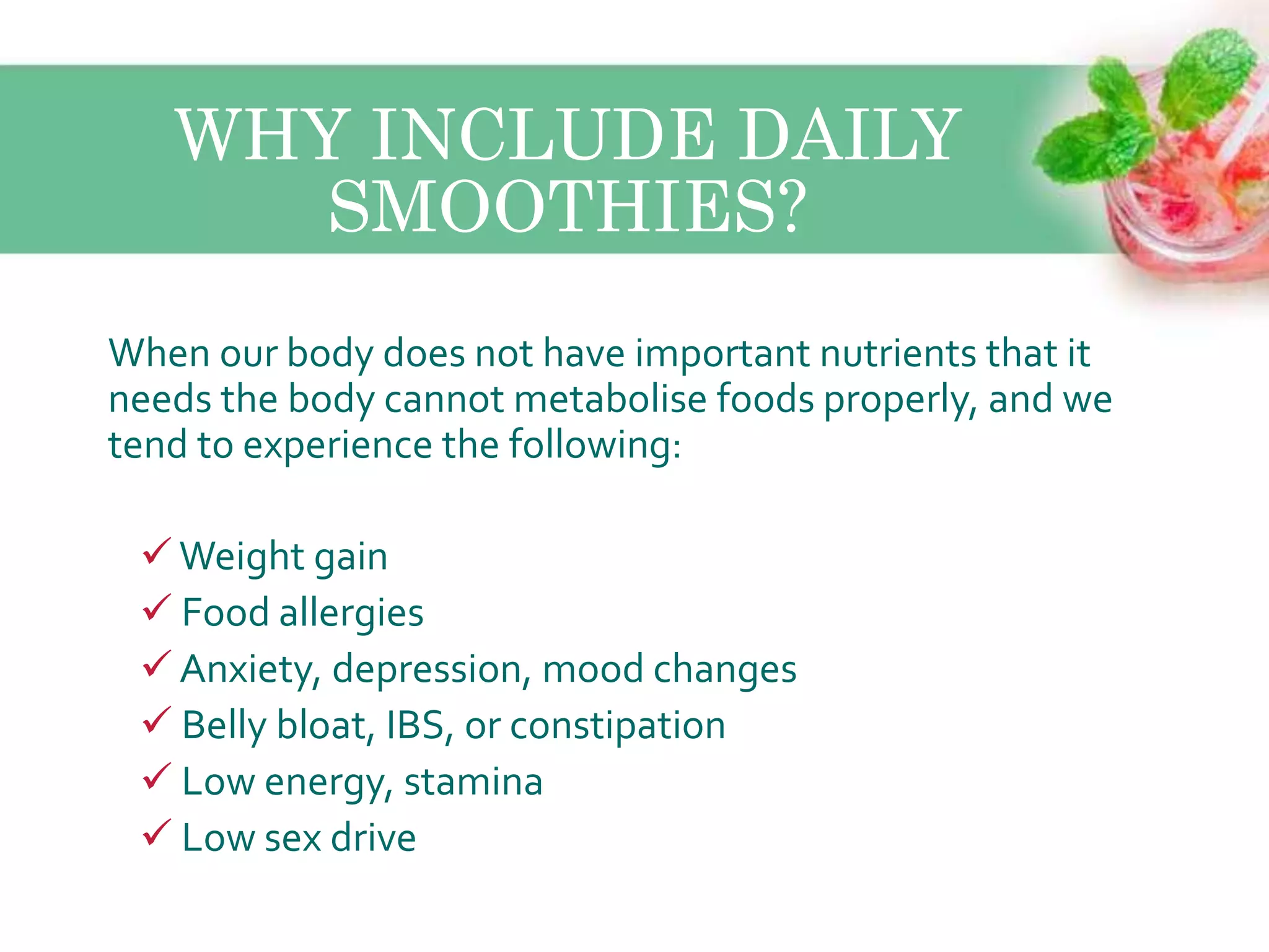 All About Smoothies | PPT
