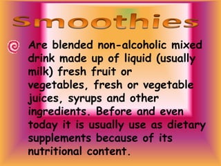 Smoothies | PPTX