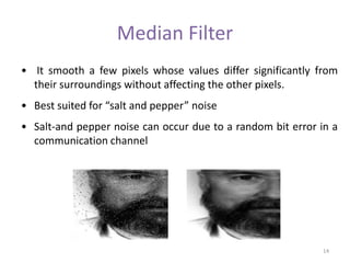 Smoothing in Digital Image Processing | PPTX
