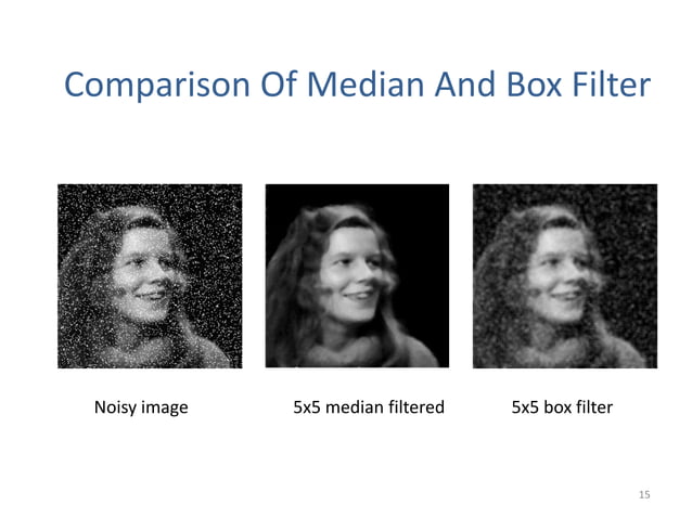 Smoothing in Digital Image Processing | PPTX | Photo Editing Software | Computer Software and ...