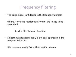 Smoothing in Digital Image Processing | PPTX