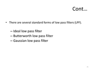 Smoothing in Digital Image Processing | PPTX