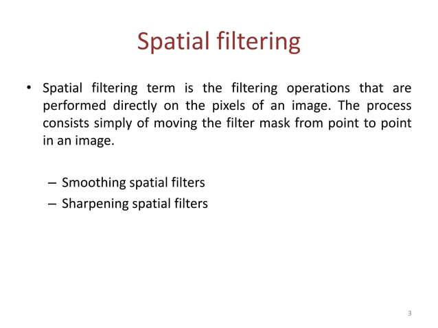 Smoothing In Digital Image Processing Pptx Photo Editing Software