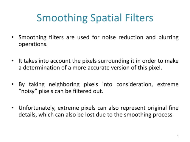 Smoothing In Digital Image Processing Pptx Photo Editing Software