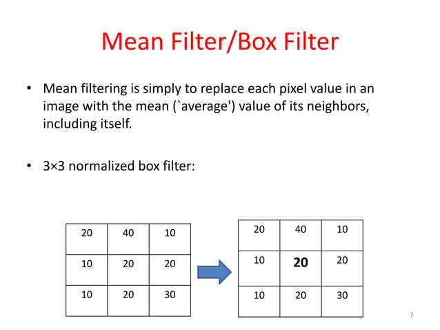 Smoothing in Digital Image Processing | PPTX | Photo Editing Software | Computer Software and ...