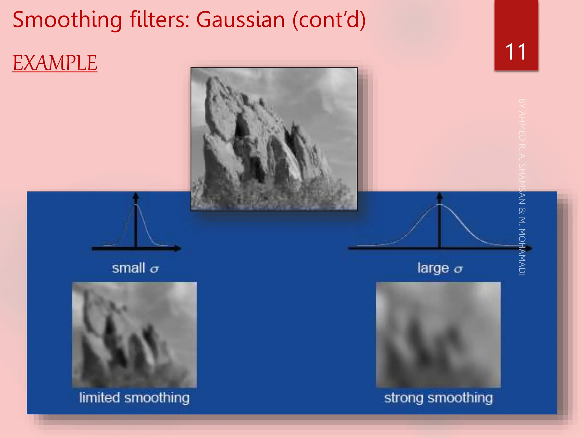 smoothing filters gaussion and median filters comparing.ppt
