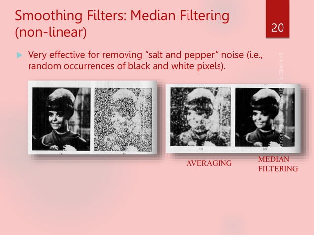 smoothing filters gaussion and median filters comparing.ppt