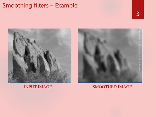 smoothing filters gaussion and median filters comparing.ppt