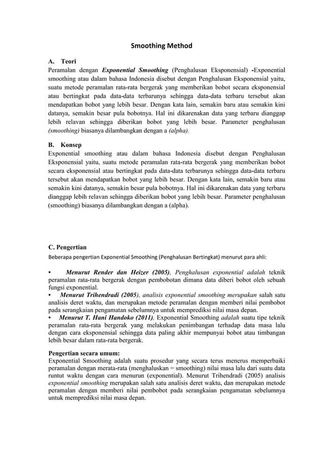 Smoothing method | PPT