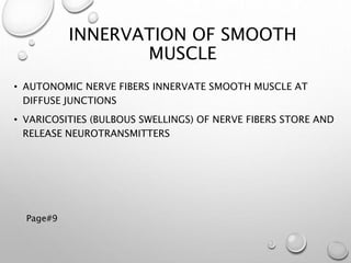 Smooth Muscle Excitation Contraction | PPTX