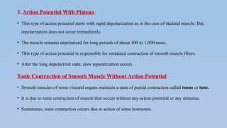 Smooth Muscle physiology it's explanation | PPT