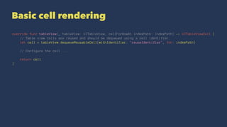 Smooth scrolling in UITableView and UICollectionView | PPT