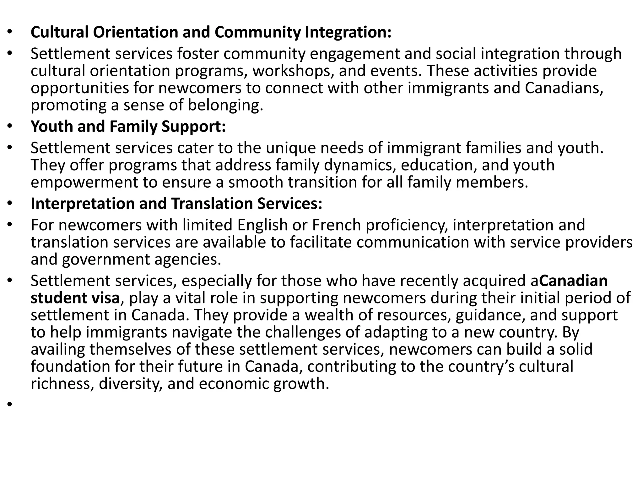 Smooth Transitions A Guide To Settlement Services For Newcomers In Canada.pptx