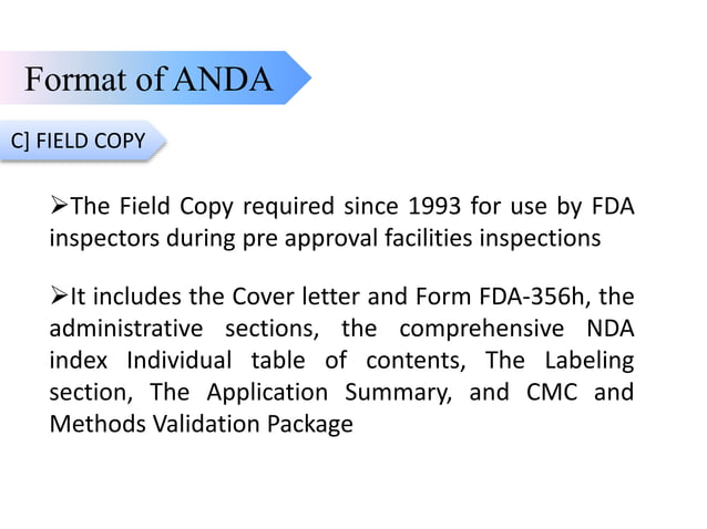 Abbreviated New Drug Application (ANDA).pptx | Pharmaceutical Industry ...