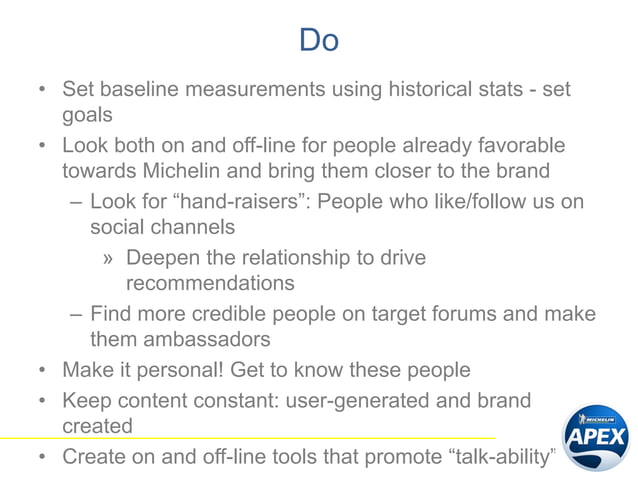 BlogWell New York Social Media Case Study: Michelin, presented by ...