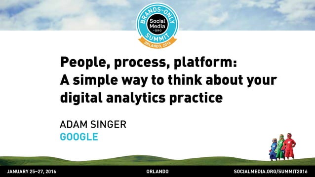 People, process, platform, presented by Adam Singer | PPT