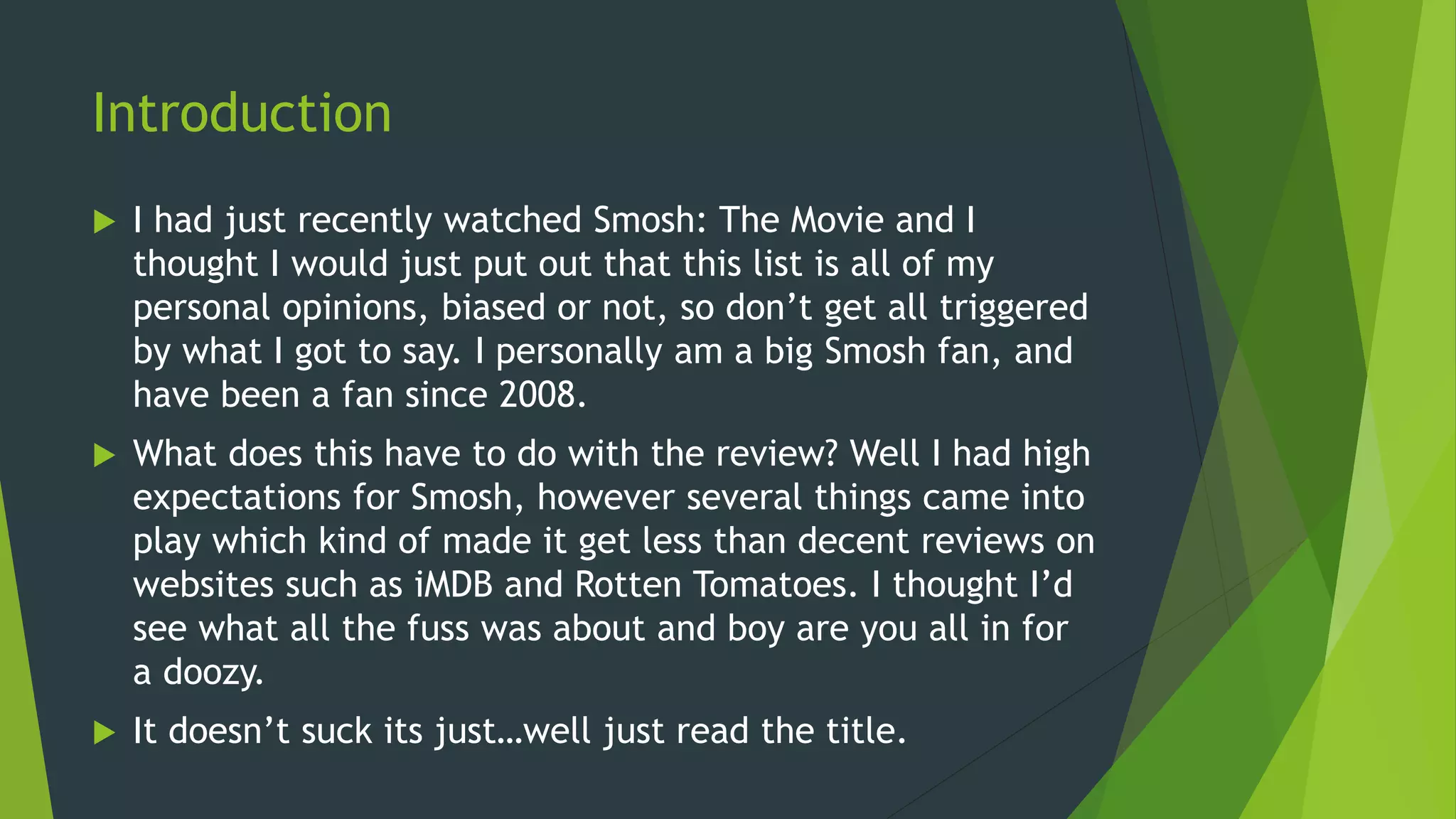 Smosh: The Movie Review | PDF