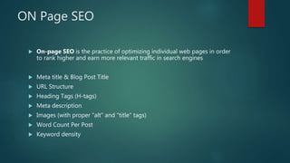 Search Engine Optimization | PPT