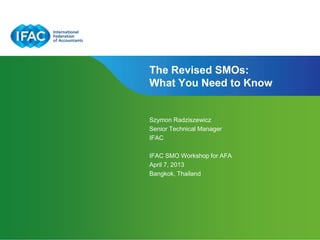 The Revised SMOs: What You Need To Know | PPTX | Business Accounting ...