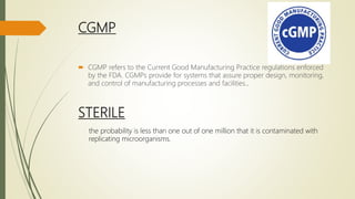 Sterile Drug Products produced by cGMP | PPTX | Indoor Environmental ...