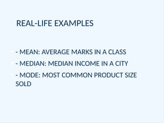 Understanding Mean, Median & Mode in SMP | PPTX