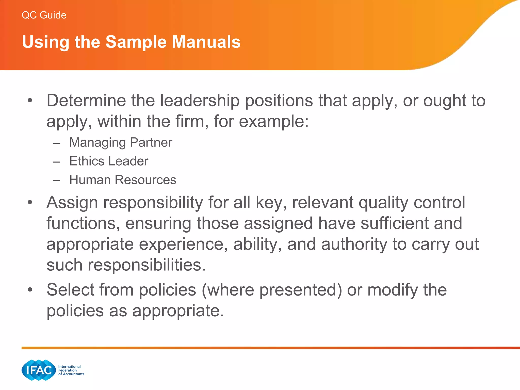 Quality Control Guide Orientation Slides | PPTX