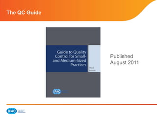 Quality Control Guide Orientation Slides | PPTX