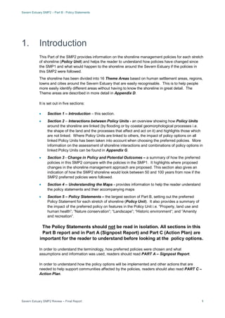 Smp2 part b policy statements intro sections_final | PDF