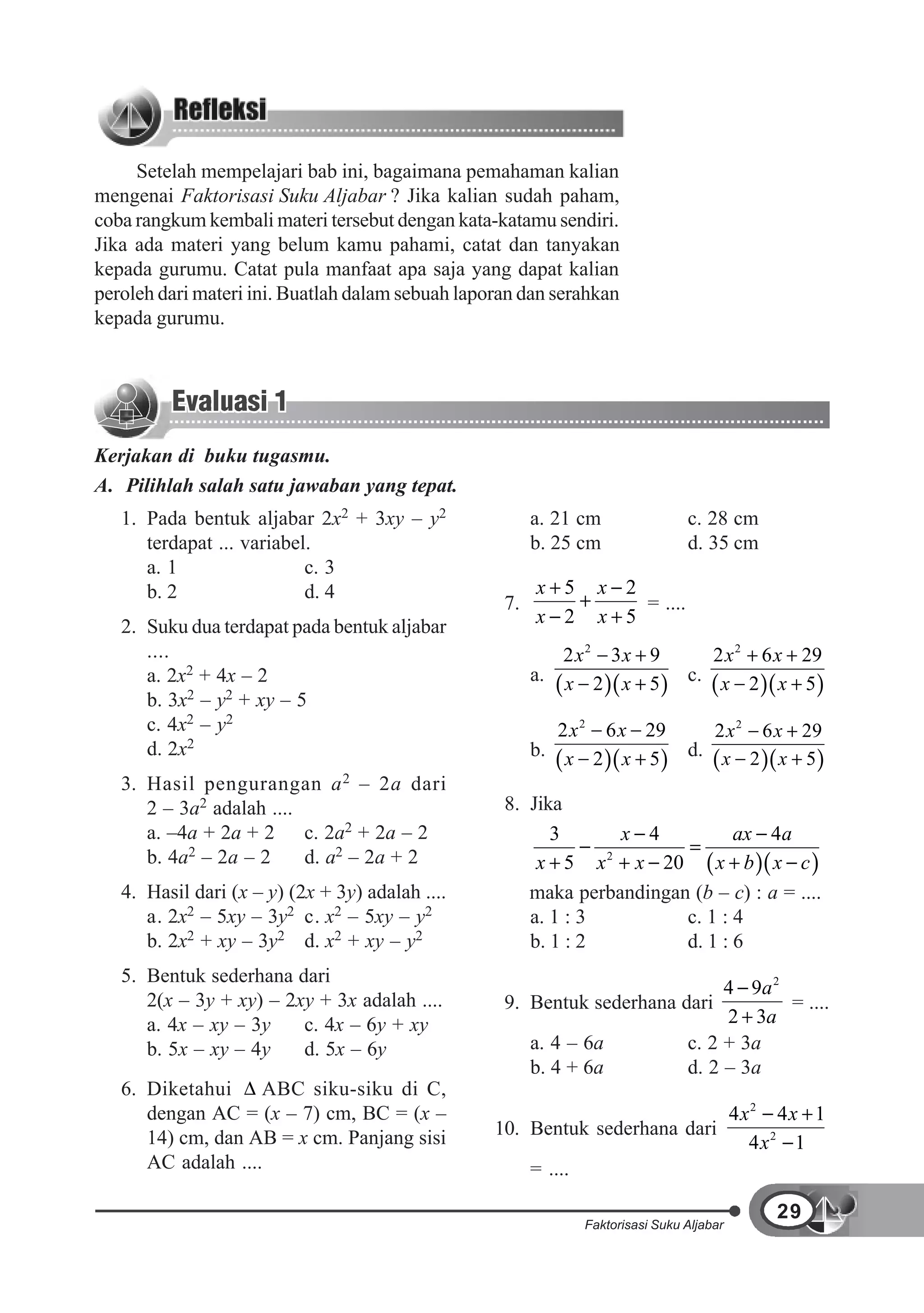 Buku Matematika kelas 8 | PDF