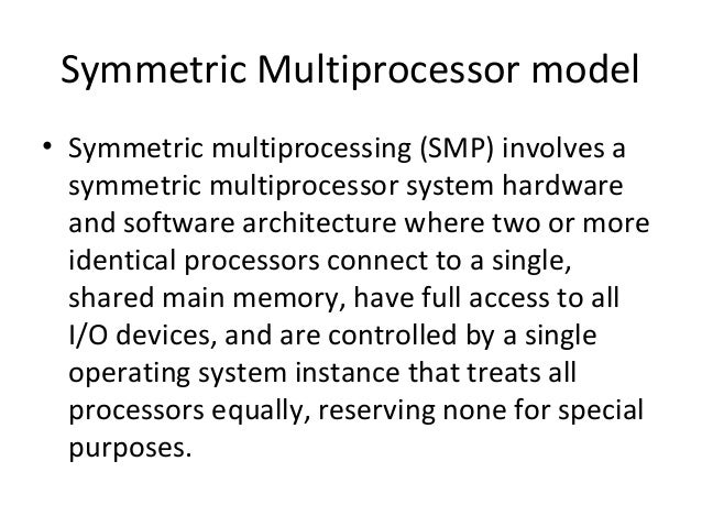 Smp And Asmp Architecture
