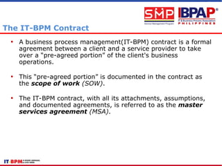Business Process outsourcing SMPBPO101_003 v2013 QCCI.ppt
