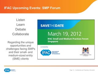 Competency Building of SMEs in Emerging Milieu: IFAC Perspective | PPT