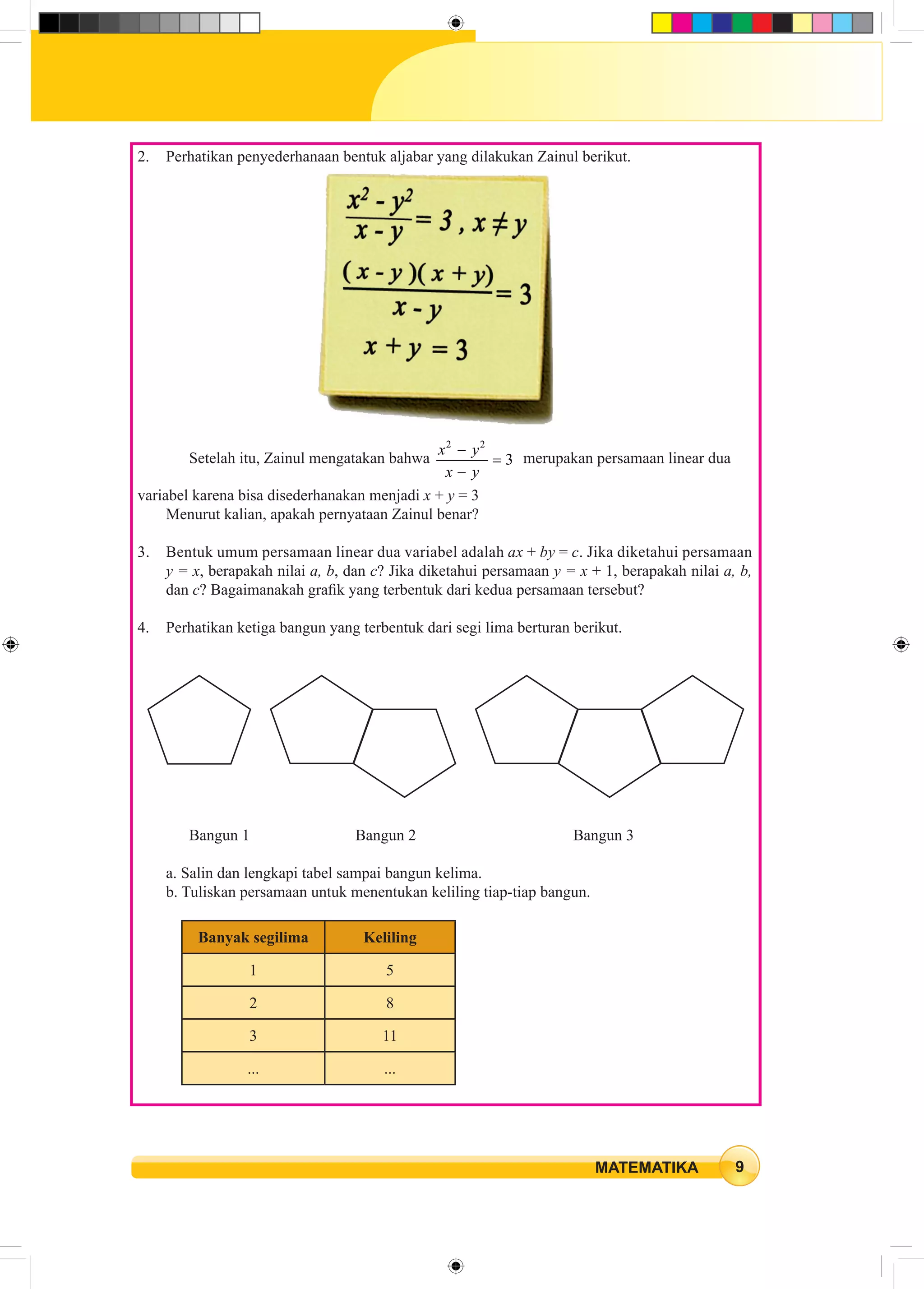 Buku matematika smp kelas 8 semster 2 kurikulum 2013 | PDF