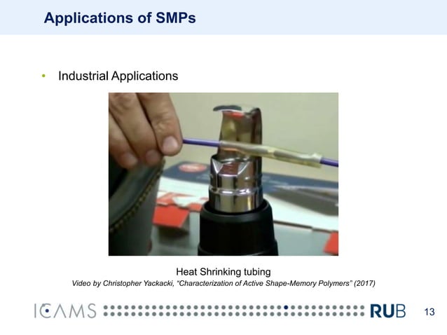 Shape Memory Polymers (SMPs) - Theory, Properties and Applications | PPTX