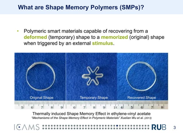 Shape Memory Polymers (SMPs) - Theory, Properties and Applications | PPTX