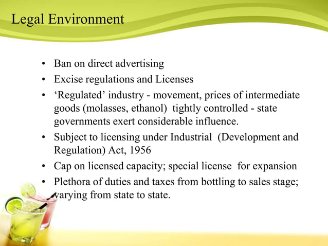 An Overview of The Indian Liquor Industry | PPTX | Alcoholic Beverages | Food & Drink