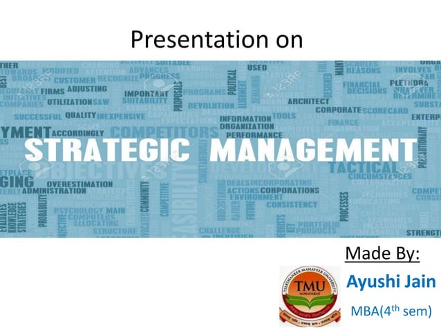 Strategic management ppt | PPTX