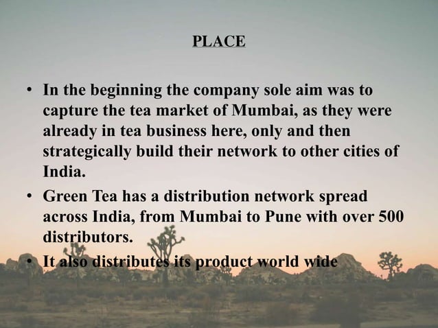 Lipton Green Tea(SWOT Analysis,STP Process, and 4Ps) | PPTX